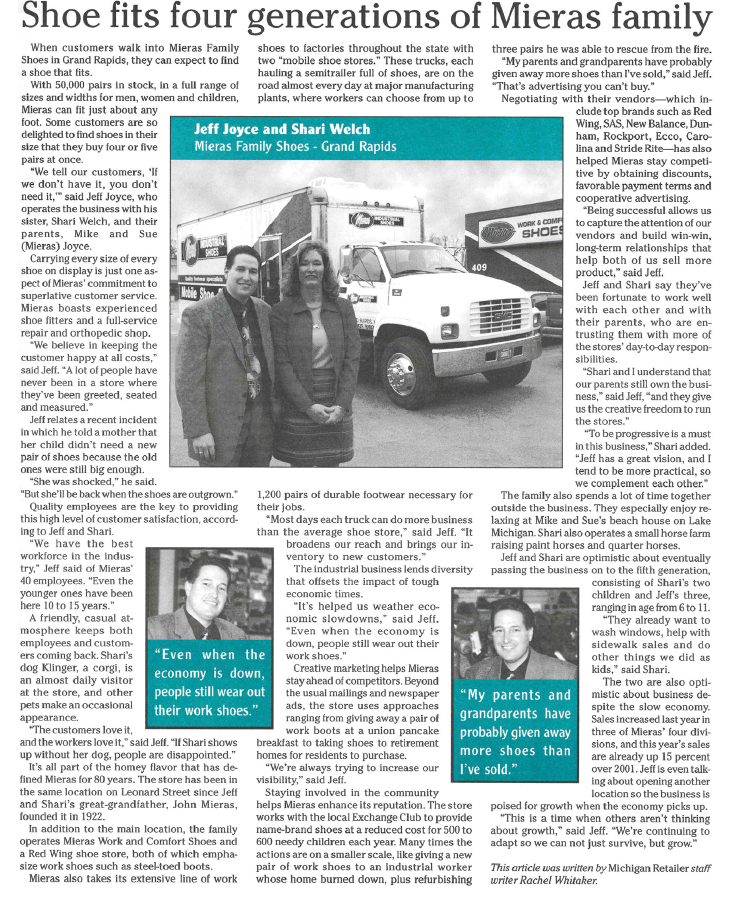 From the Archives: Mieras Family Shoes